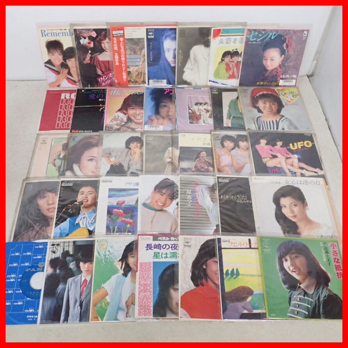 7in EPレコード 邦楽 松本伊代/中森明菜/斉藤由貴/松田聖子/美空ひばり等 ポピュラー/演歌 女性歌手 まとめて大量400枚以上セット 60(その他)｜売買されたオークション情報 ...