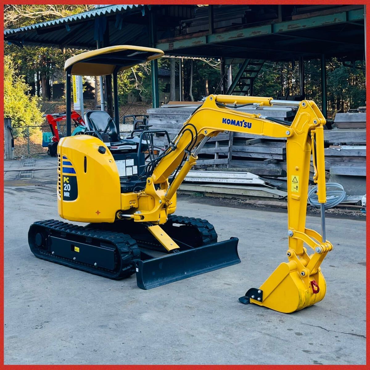 Yahoo!オークション - KOMATSU コマツ PC20MR-2 ミニユンボ 油圧ショベ...