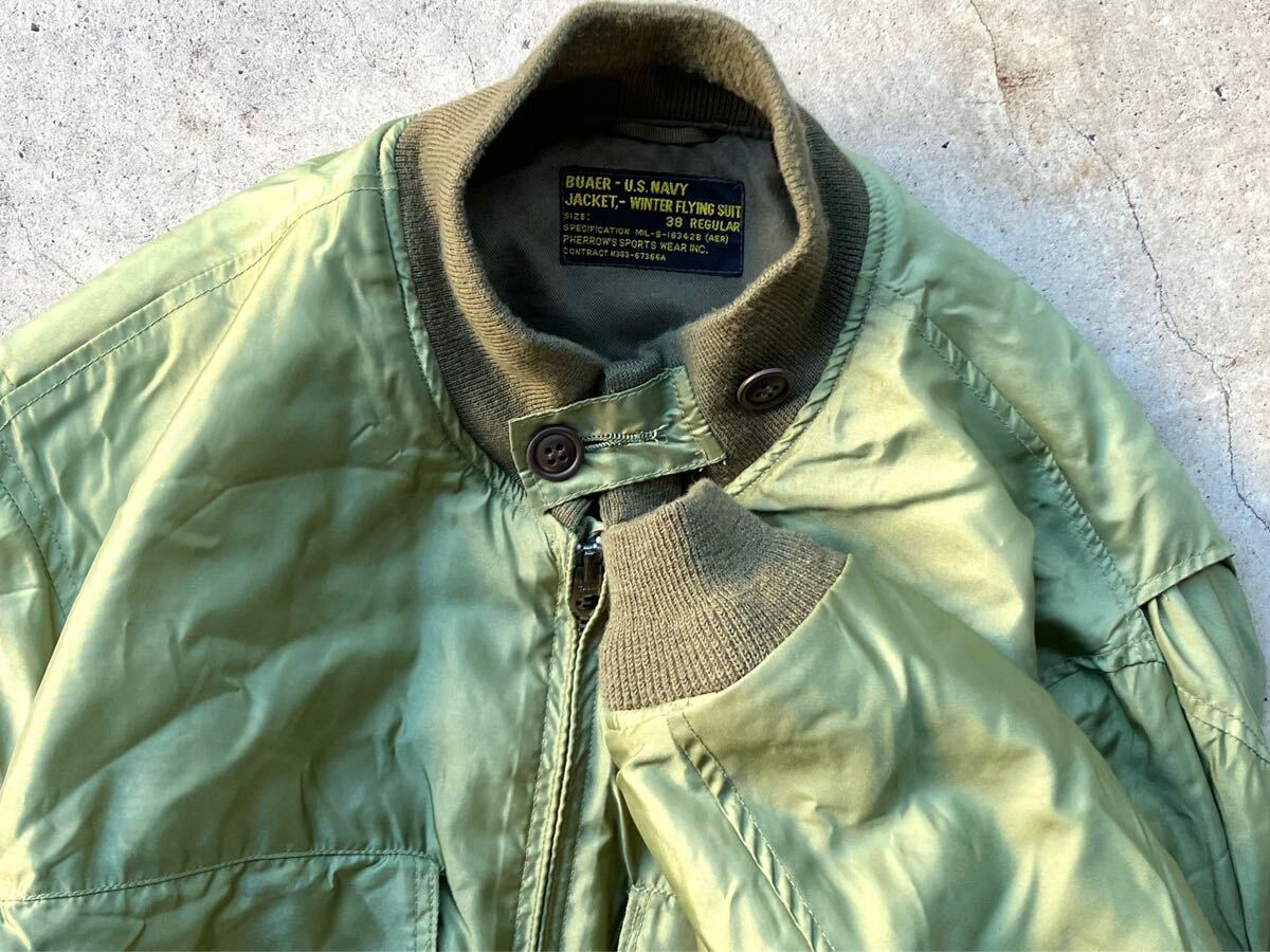 Yahoo!オークション - PHERROW'S G-8 WEP フライトジャケット 38R フェ...