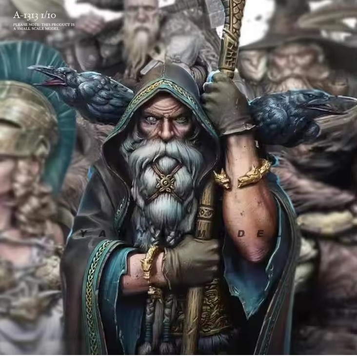 Yahoo!オークション - 1/10 ファンタジー 神話 オーディーン 樹脂 模型...