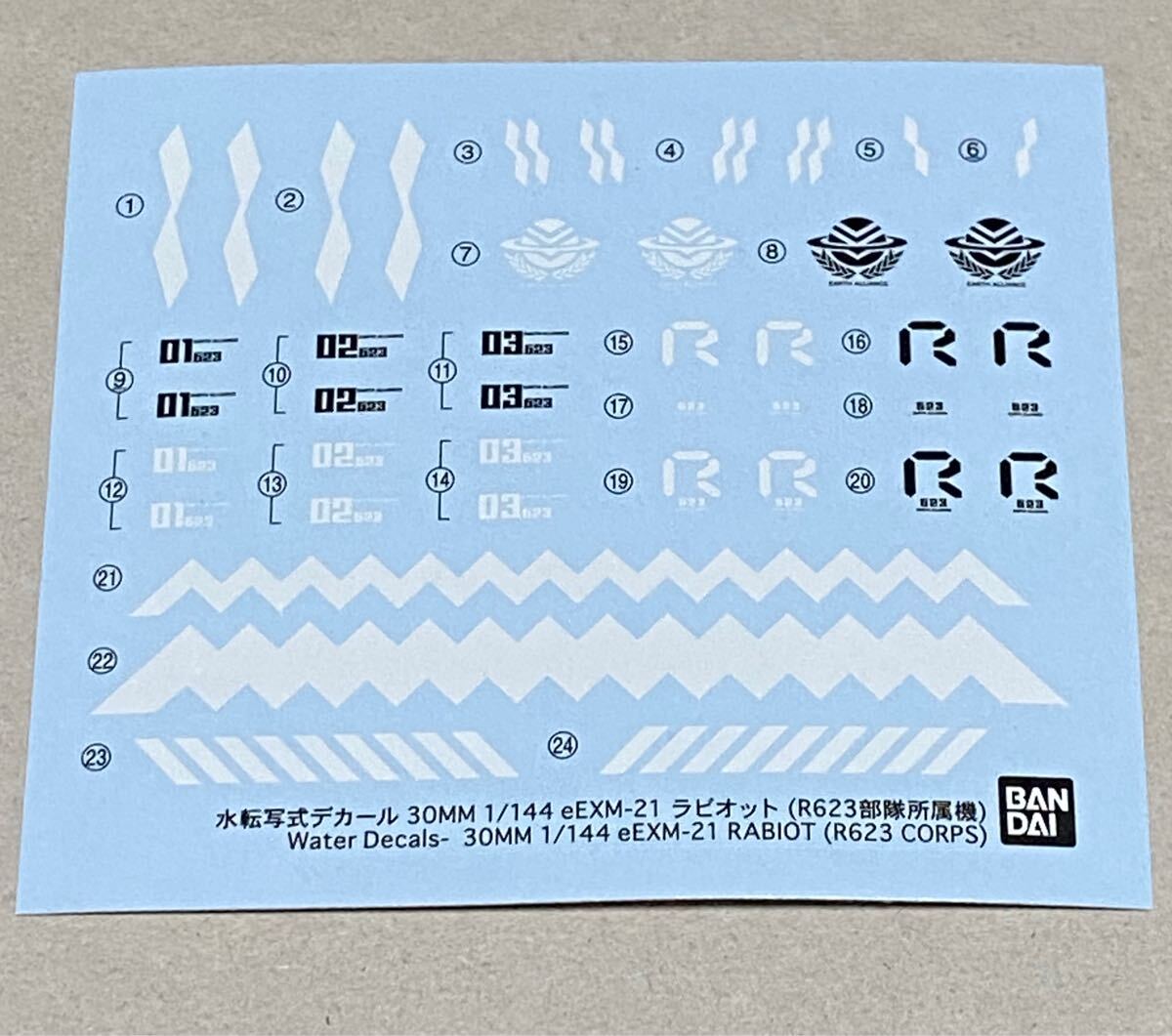 Yahoo!オークション - 30MM 1/144 eEXM-21 ラビオット（R623部隊所...
