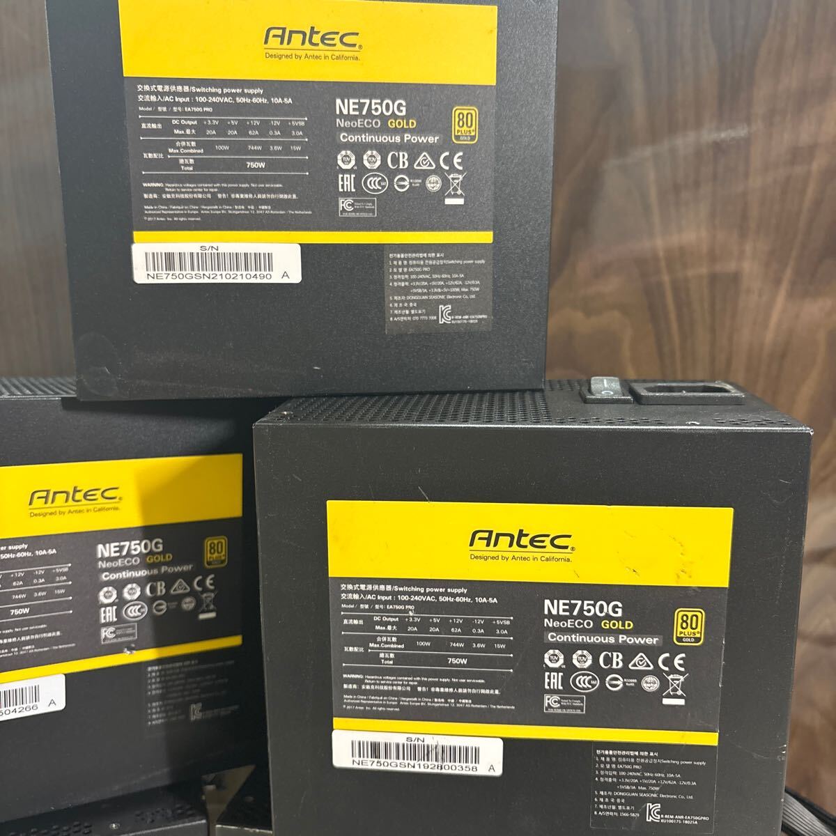 DB1-3 激安 PC 電源BOX 電源ユニット Antec NE750G NeoECO EA750G PRO 750W 80PLUS GOLD 5点セット ジャンク(750w～)｜売買された ...