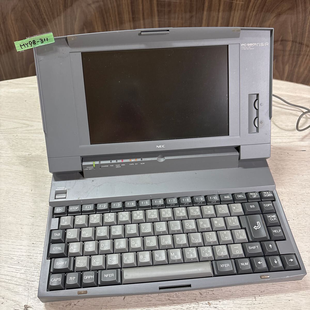 Yahoo!オークション - MY98-311 激安 PC98 ノートブック NEC PC-9801NS...