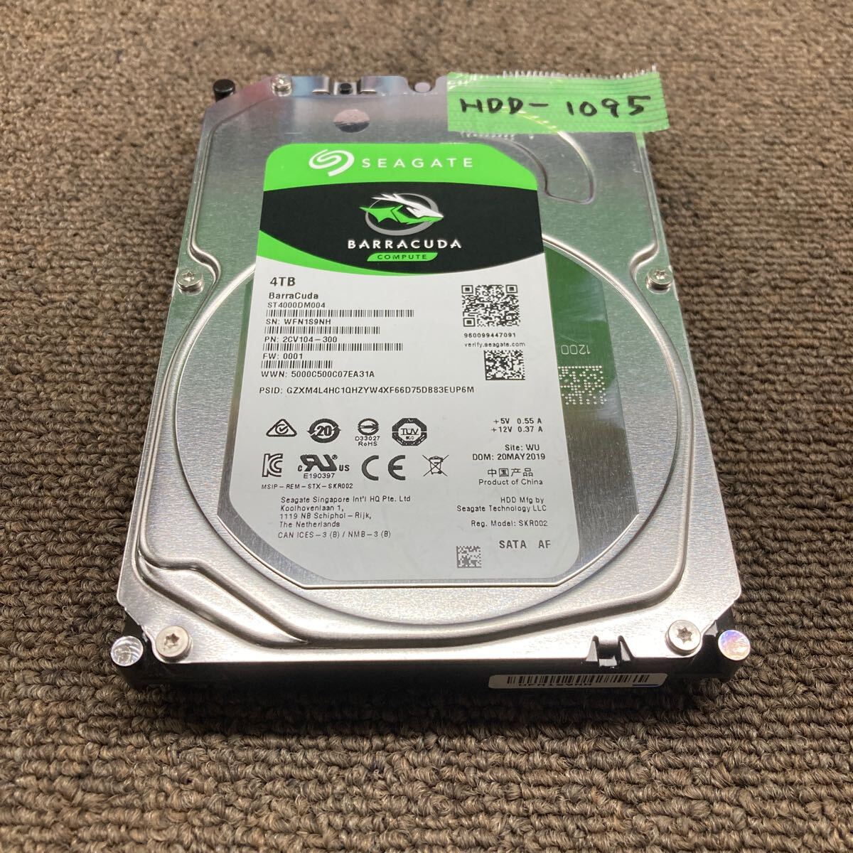 Yahoo!オークション - HDD-1095 激安 HDD4TB 3.5インチ SATA 8966時間 ...
