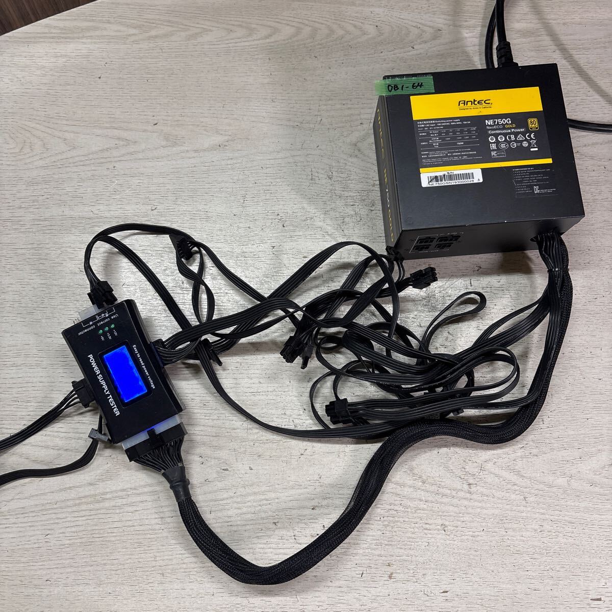 DB1-64 激安 PC 電源BOX Antec NE750G NeoECO EA750G PRO 750W 80PLUS GOLD 電源ユニット 電源テスターにて電圧確認済み 品(750w ...