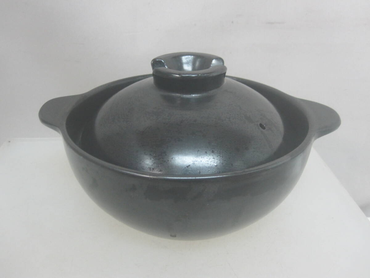 Yahoo!オークション - 118）ガス火-土鍋・DCM 6合(1-2人用) φ18㎝(0....