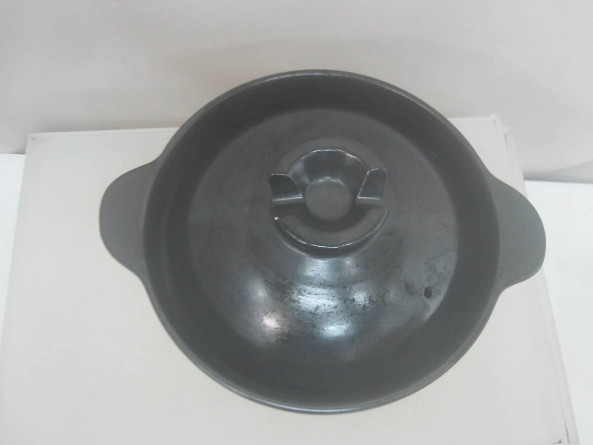 Yahoo!オークション - 118）ガス火-土鍋・DCM 6合(1-2人用) φ18㎝(0....