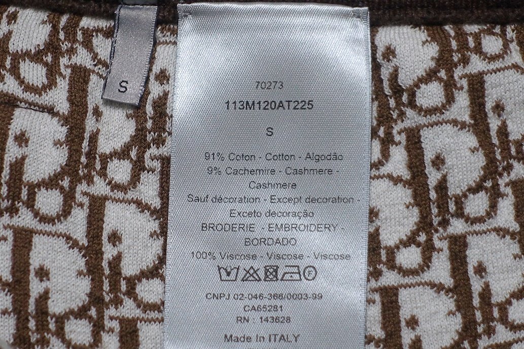 Yahoo!オークション - 22SS 極美品 DIOR ディオール オブリーク柄裏地 ...