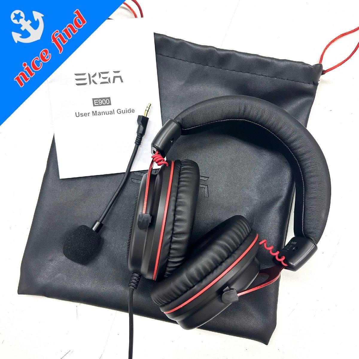 Yahoo!オークション - EKSA E900 ゲーミングヘッドセット 本体 ブラッ...