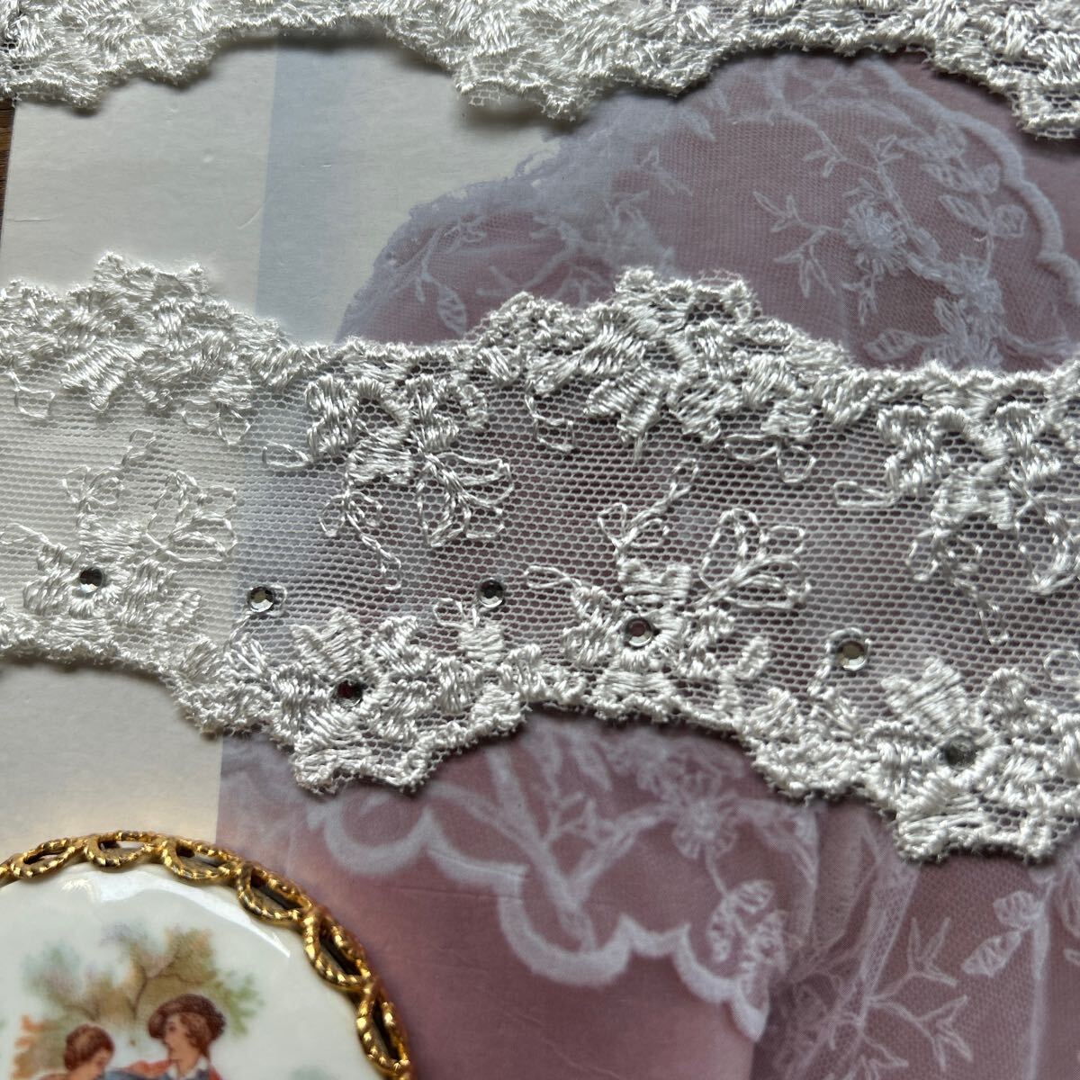 Yahoo!オークション - 1m チュールレース P4-17