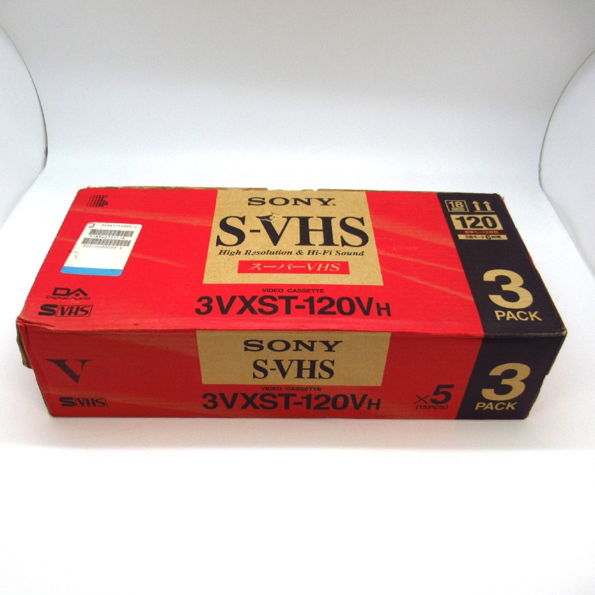 Yahoo!オークション - 新品未開封品 SONY 3VXST-120VH S-VHS スーパーV...