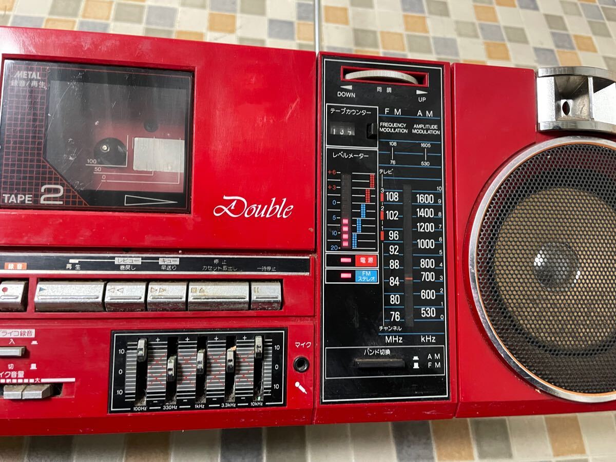 SHARP QT-88R ダブルラジカセ ラジカセ 昭和レトロ シャープ ラジオ受信OK カセット再生OK 昭和レトロシャープ(ラジカセ)｜売買されたオークション情報、yahooの商品情報を ...