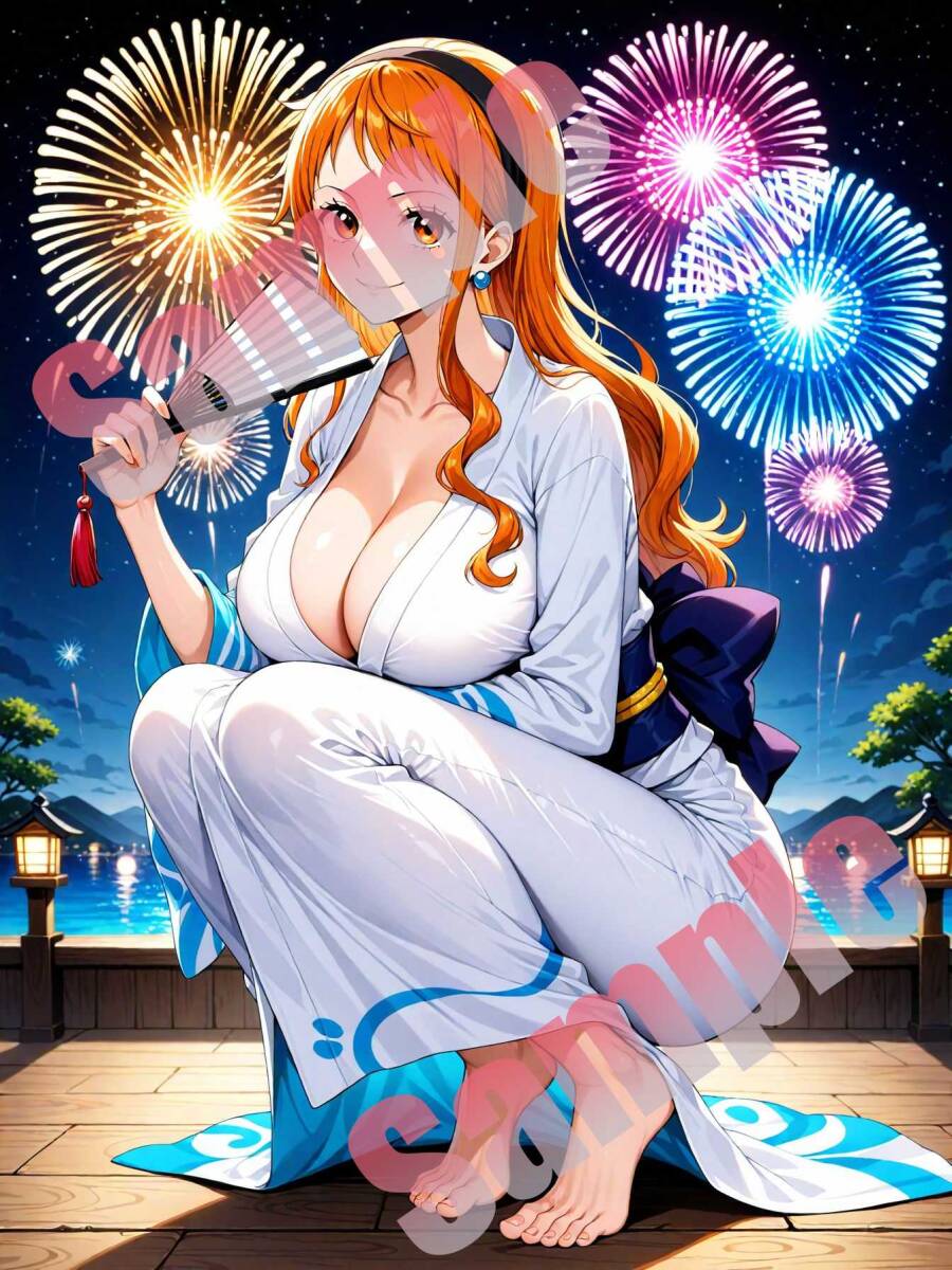 Yahoo!オークション - N-0025 キャンペーン中 ワンピース ナミ A4 ポス...