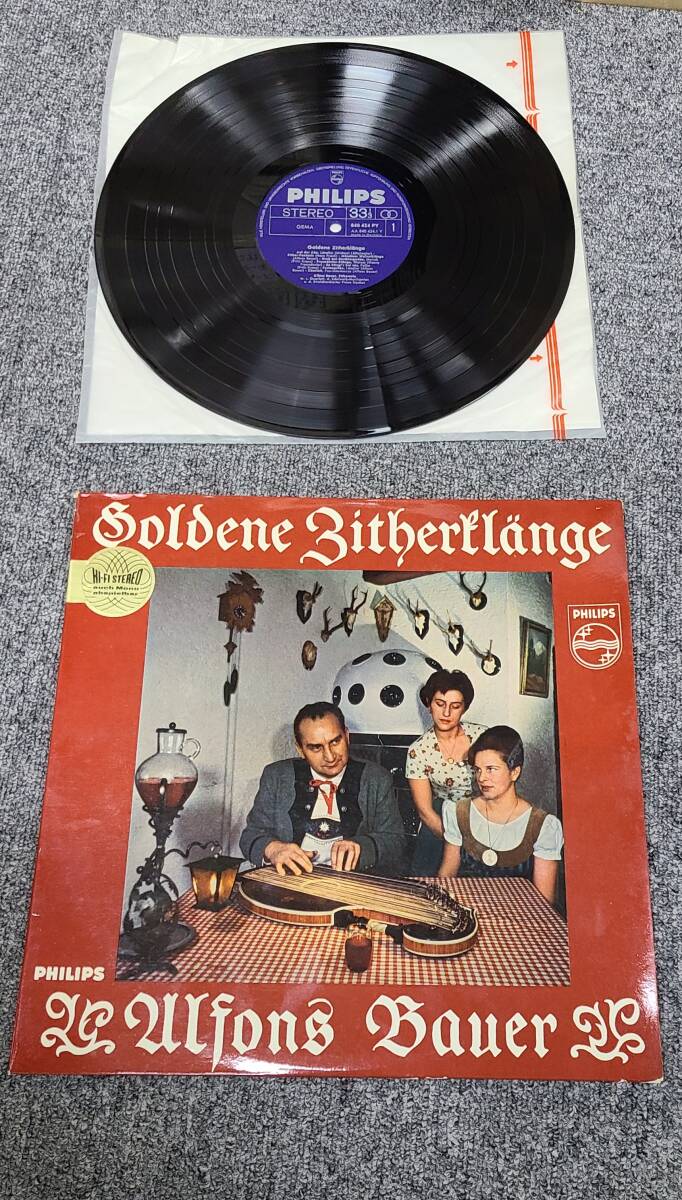 Yahoo!オークション - LP Alfons Bauer Goldene Zitherklnge Folk Worl...