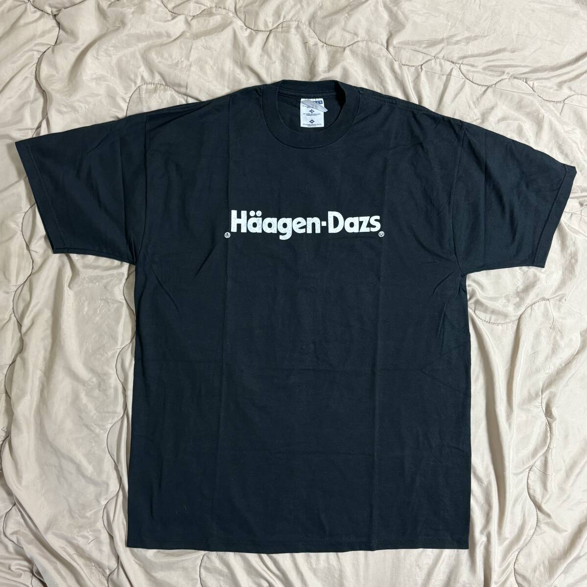 1スタ 激レア 状態◎ 90s USA製 ハーゲンダッツ Tシャツ XL 黒 1スタ 激レア 状態◎ 90s USA製 ハーゲンダッツ Tシャツ XL 黒