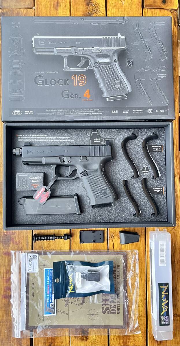 希少 美品 NOVA マルイ MK27 Mod2 カスタム G19 Gen4 MOS G17 希少 美品 NOVA マルイ MK27 Mod2 カスタム G19 Gen4 MOS G17