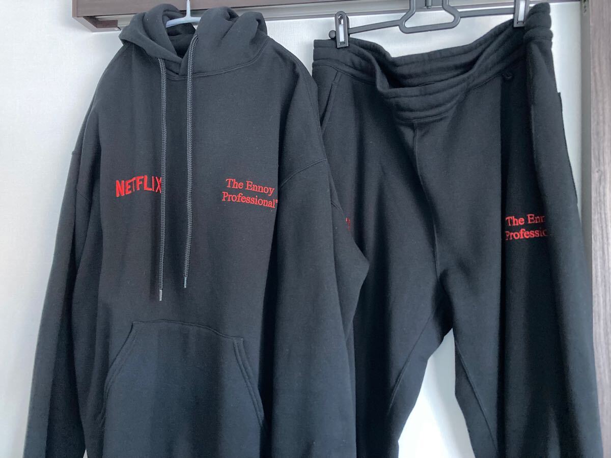 Yahoo!オークション - 美品 ennoy × Netflix スウェット上下セットア...