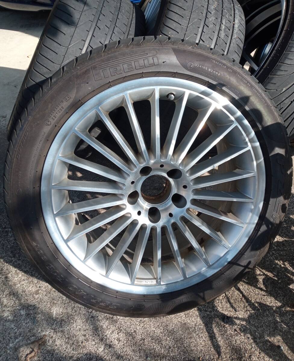本物 AMG スタイリング5 メルセデスベンツ R230 SLクラス 純正 18in 8.5J+30 9.5J+33 PCD112 P-ZERO 255/40R18 285/35R18 ...
