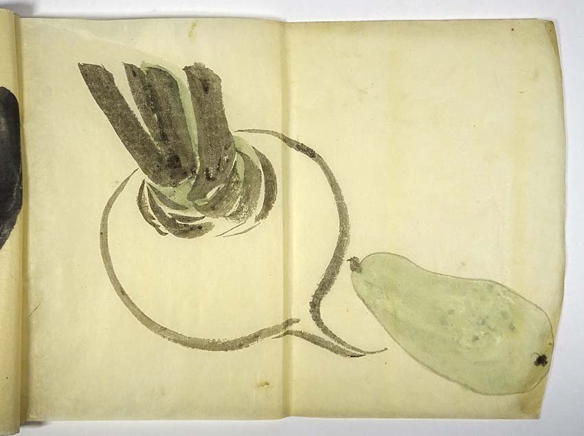 Yahoo!オークション - 緑屋t 時代物 肉筆 まくり 24枚 人物図 花鳥 i2n...