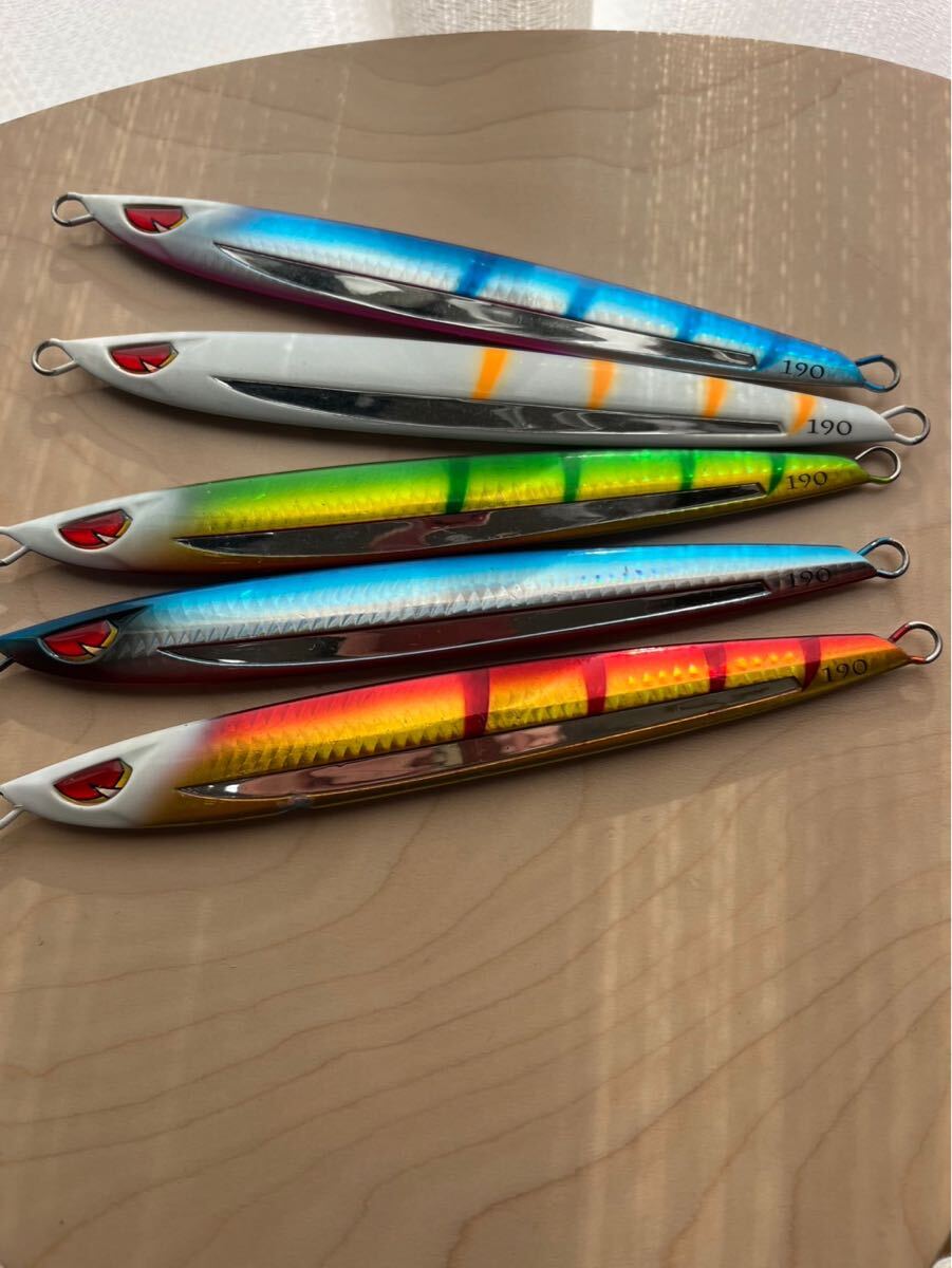 Yahoo!オークション - 剣屋 頑鉄刃ジグ 190g 4本セット 伊勢湾 ジギン...