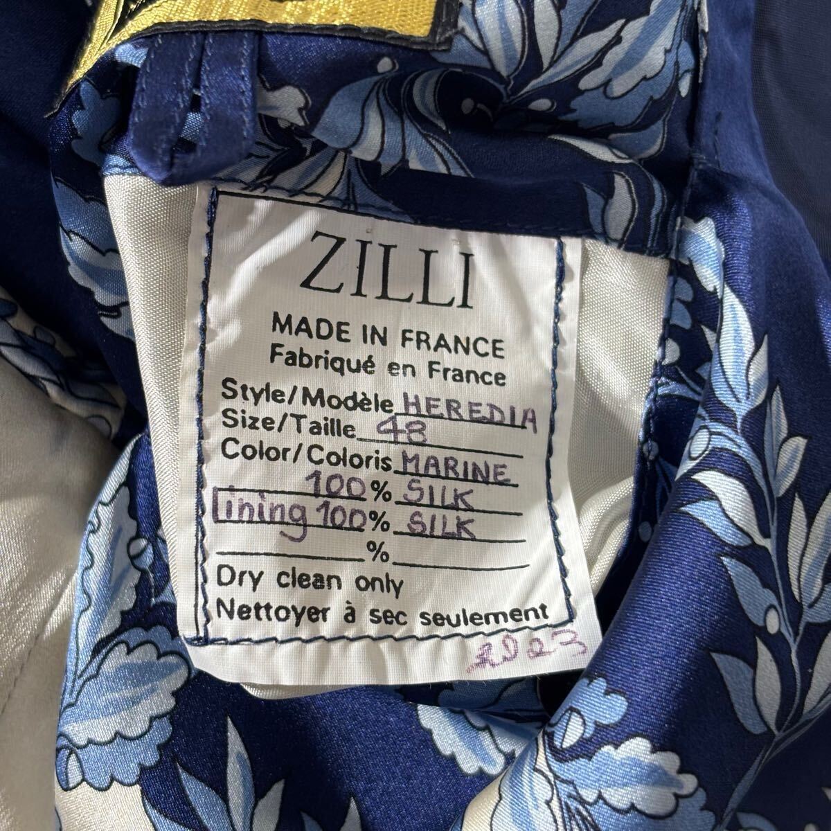 Yahoo!オークション - 定価90万 伝説級シルク100% 【ジリー ZILLI】別...