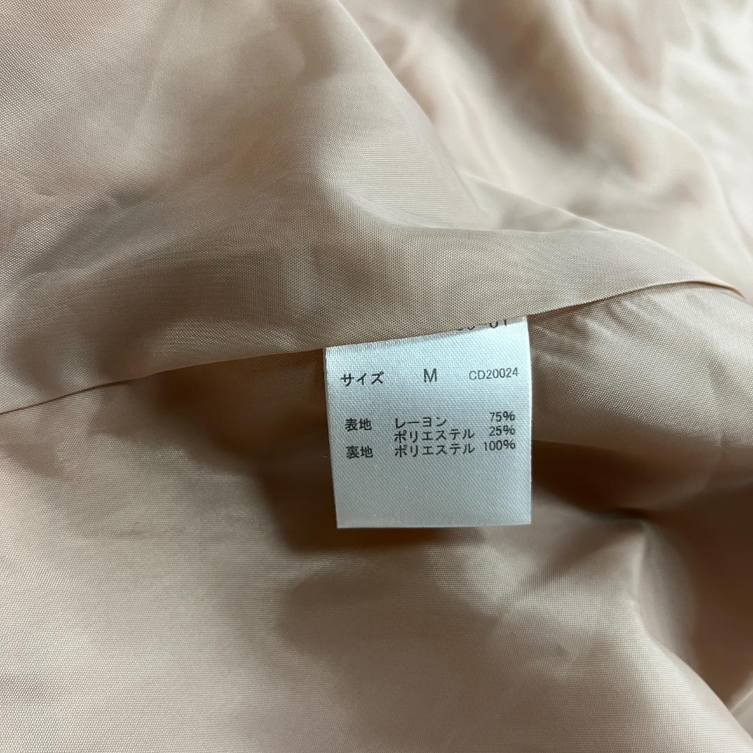 【樂淘letao】日本代購代標第一品牌－【1460】INGNI イング ピンクベージュ M トレンチコート ウエストリボン 春 薄手 アウター ダブルブレスト ビッグカラー 上着