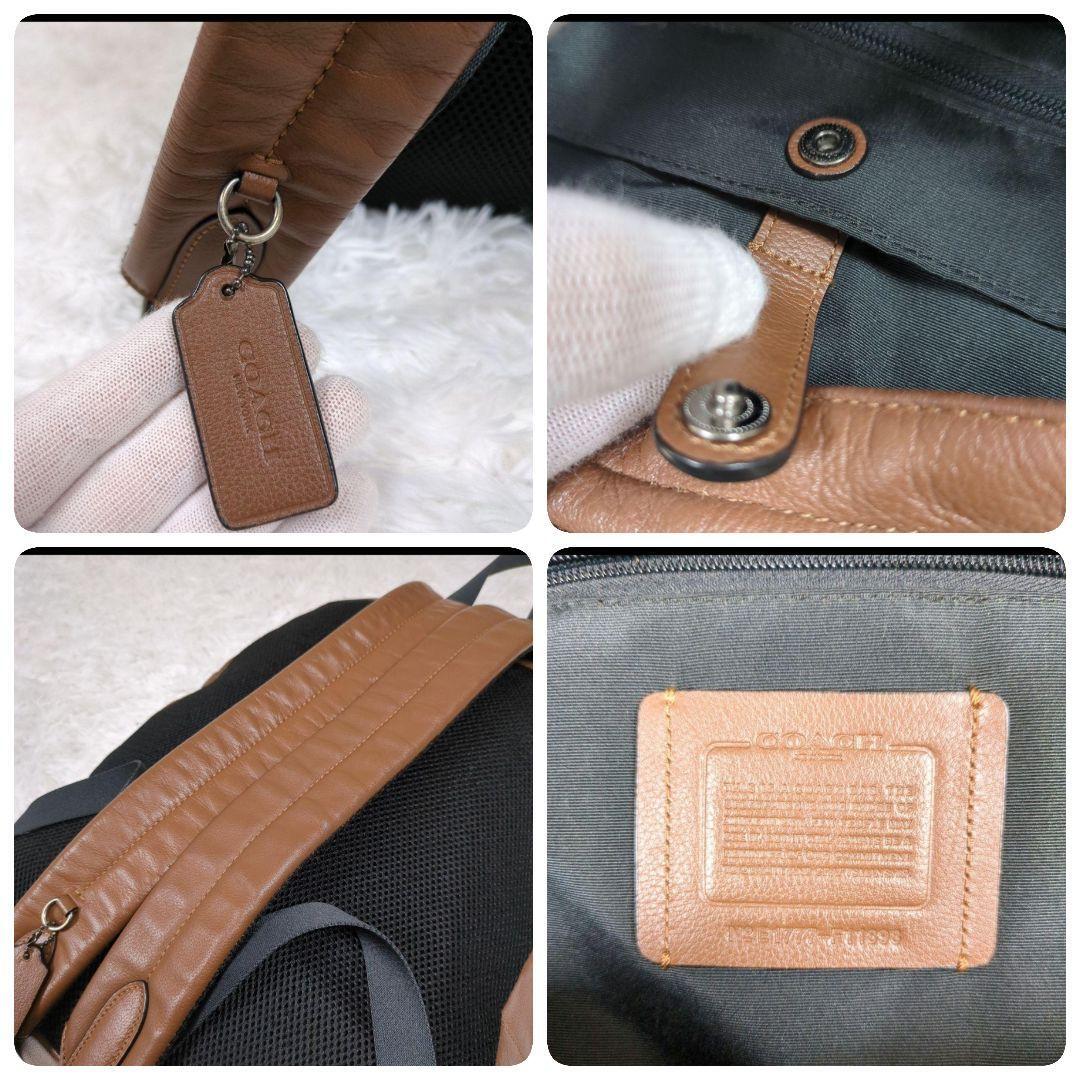 Yahoo!オークション - 美品 コーチ【希少品 大容量 A4収納可 本革 レザ...