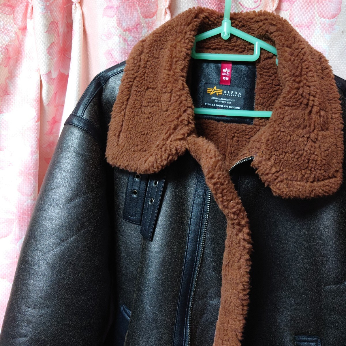 Yahoo!オークション - ALPHA B-3 フェイクファー ブラック/ブラウン TA...