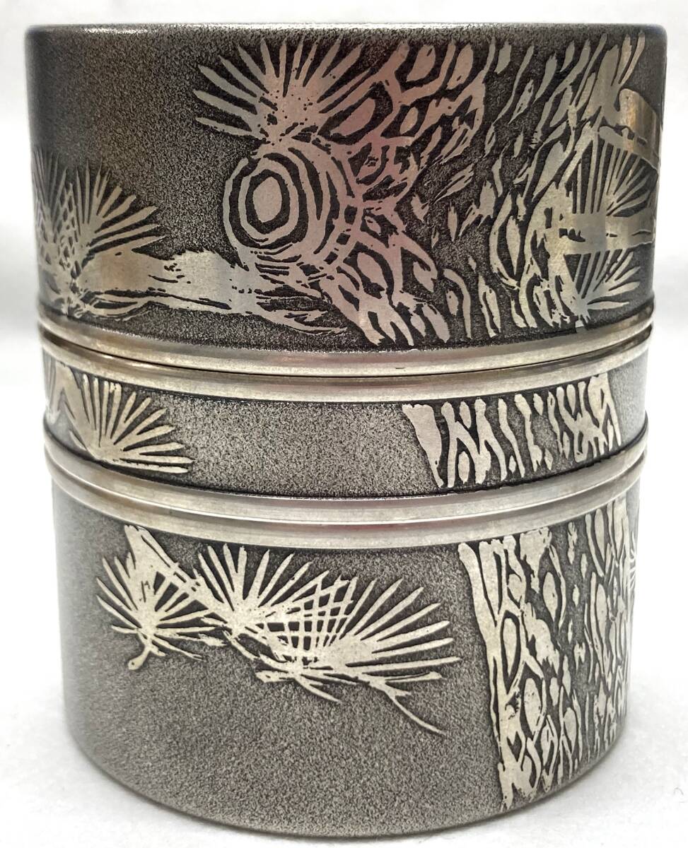 乾茂號造古茶壺古錫錫製茶心壺茶入れ気密性◎ 使い込んだ味が 乾茂號造古茶壺古錫錫製茶心壺茶入れ気密性◎ 使い込んだ味が