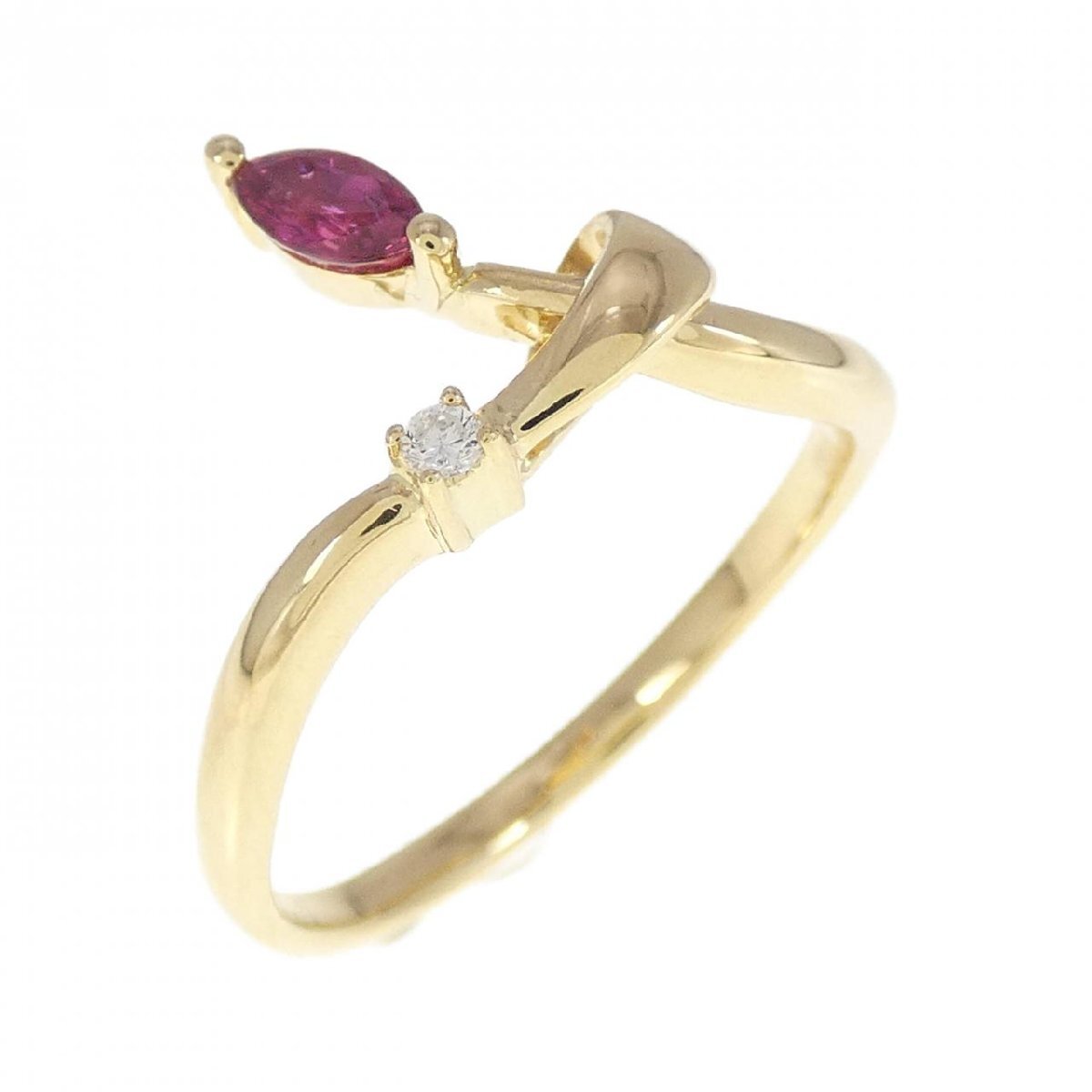 Yahoo!オークション - 18KYG ルビー リング 0.23CT
