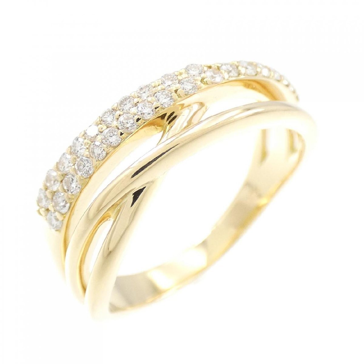 Yahoo!オークション - 【リメイク】K18YG ダイヤモンド リング 0.17CT