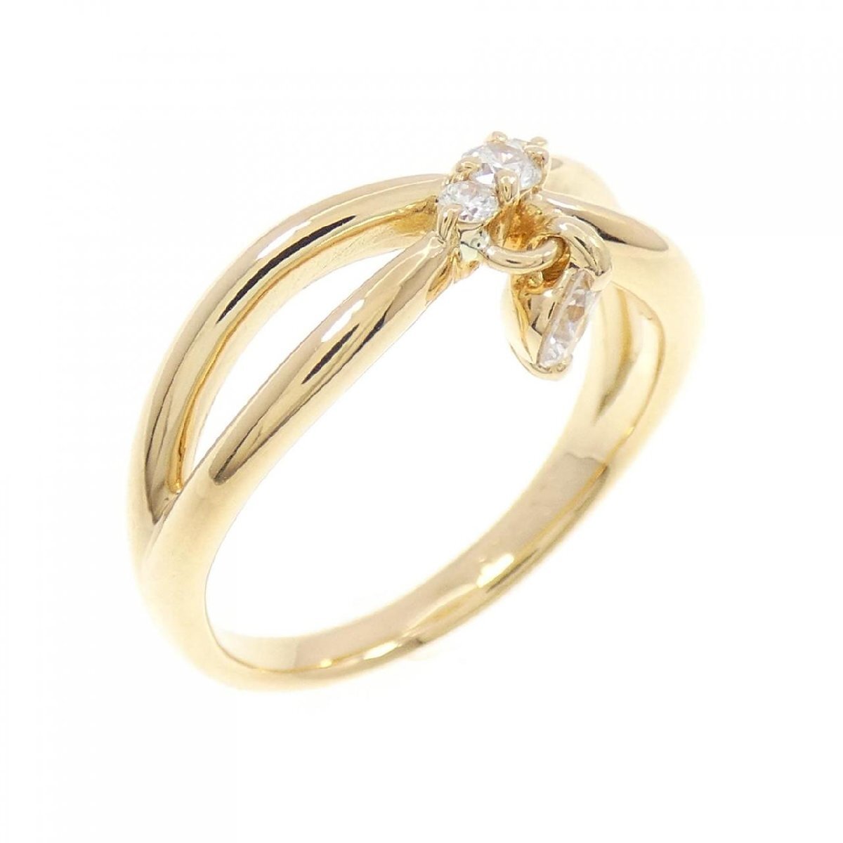 Yahoo!オークション - K18YG ダイヤモンド リング 0.14CT