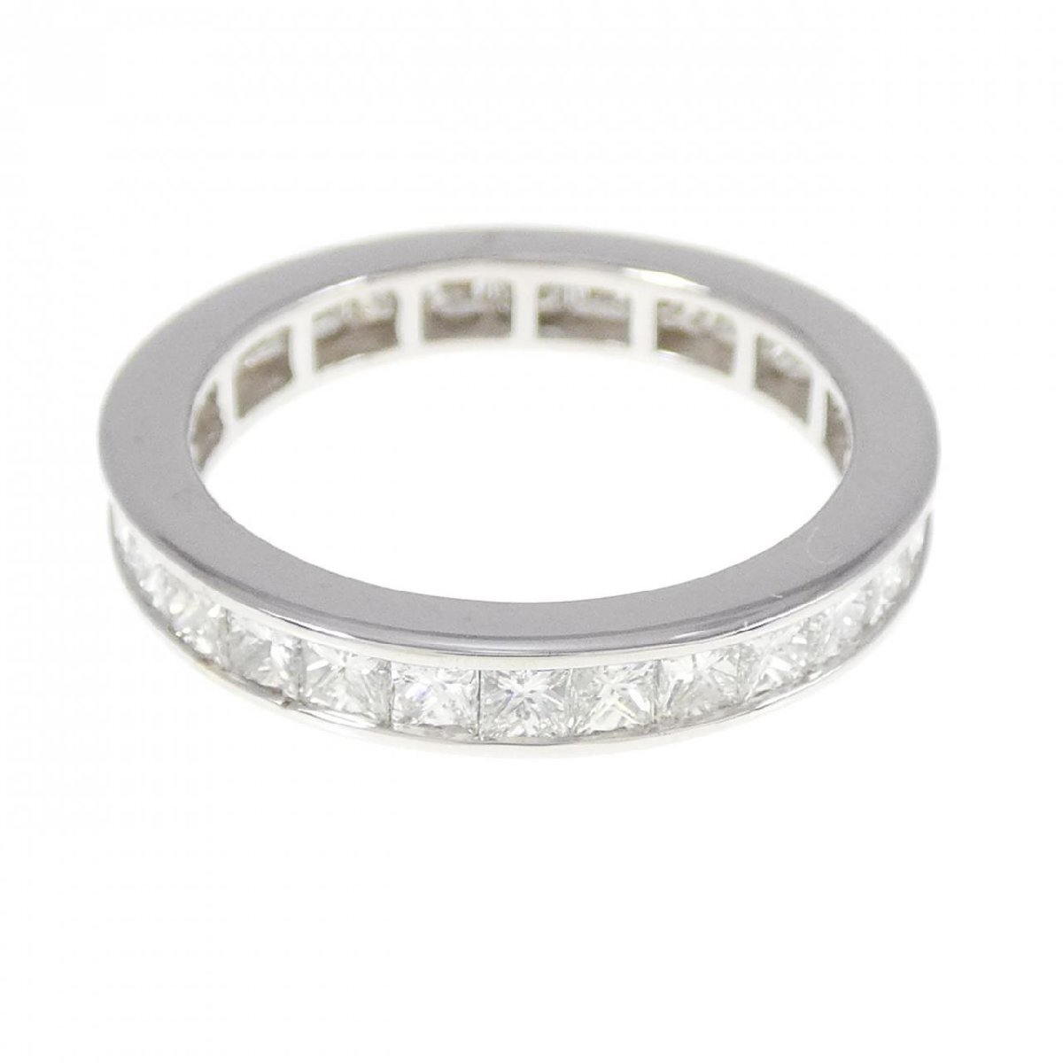 Yahoo!オークション - K18WG フルエタニティ ダイヤモンド リング