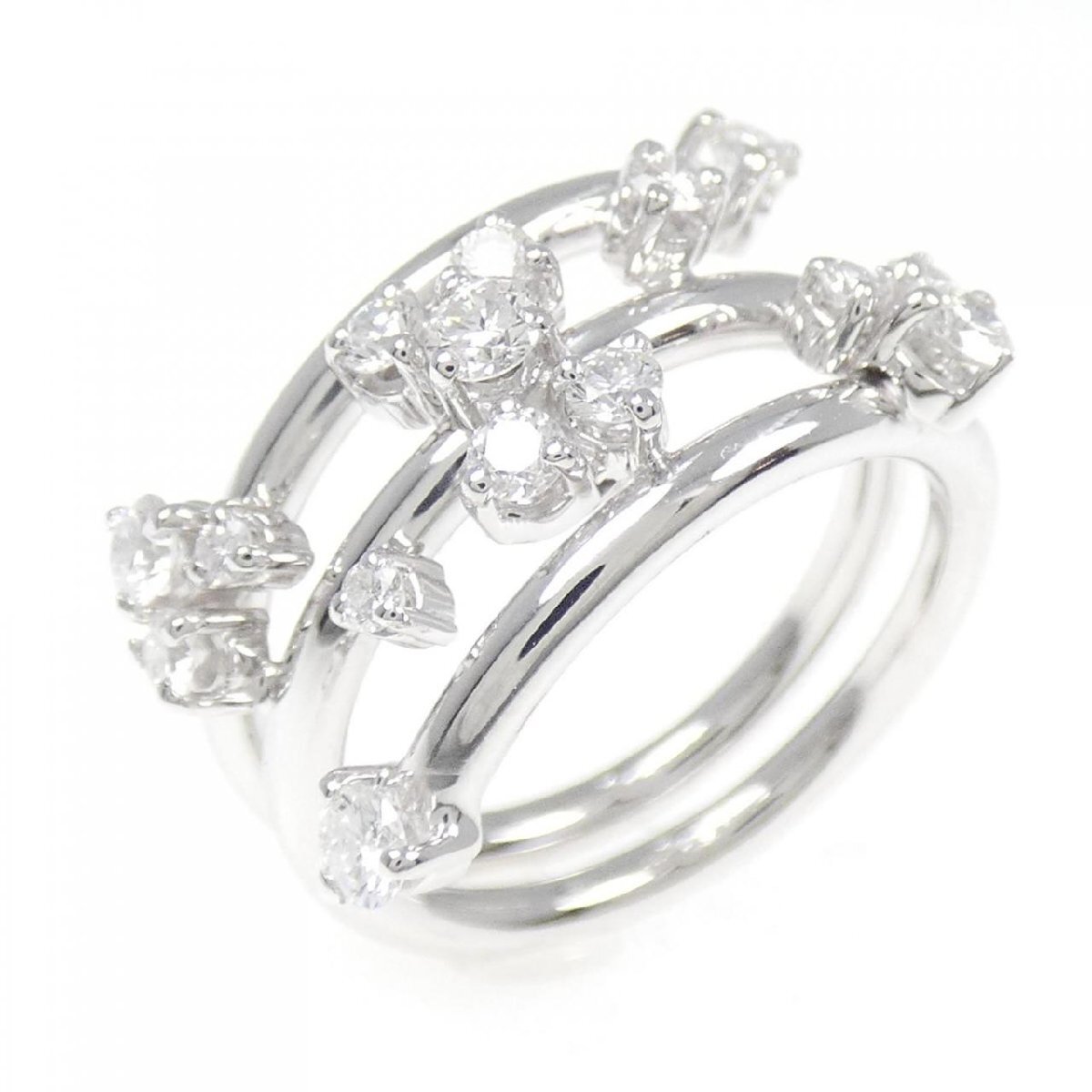 Yahoo!オークション - 750WG ダイヤモンド リング 0.71CT