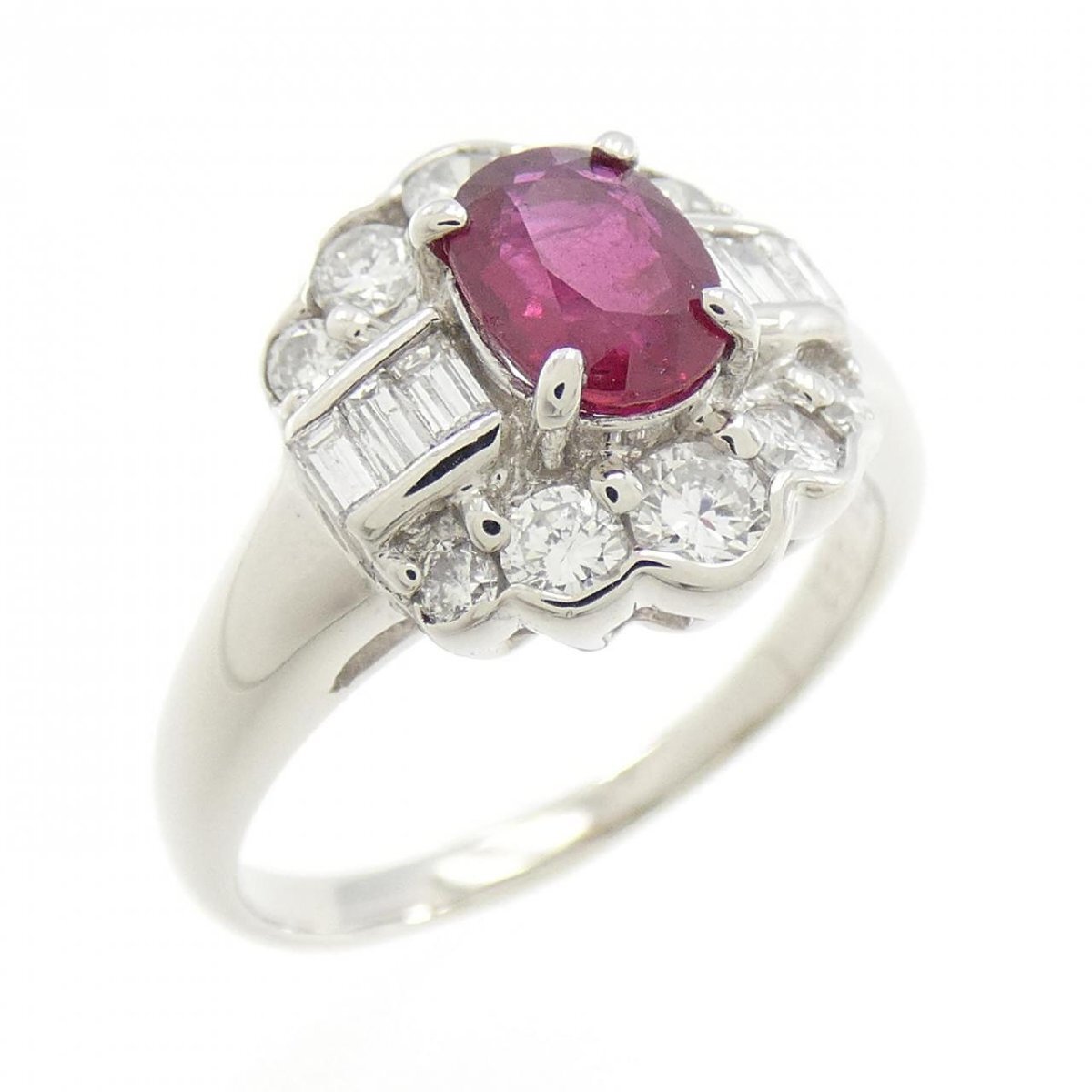 Yahoo!オークション - PT ルビー リング 0.76CT