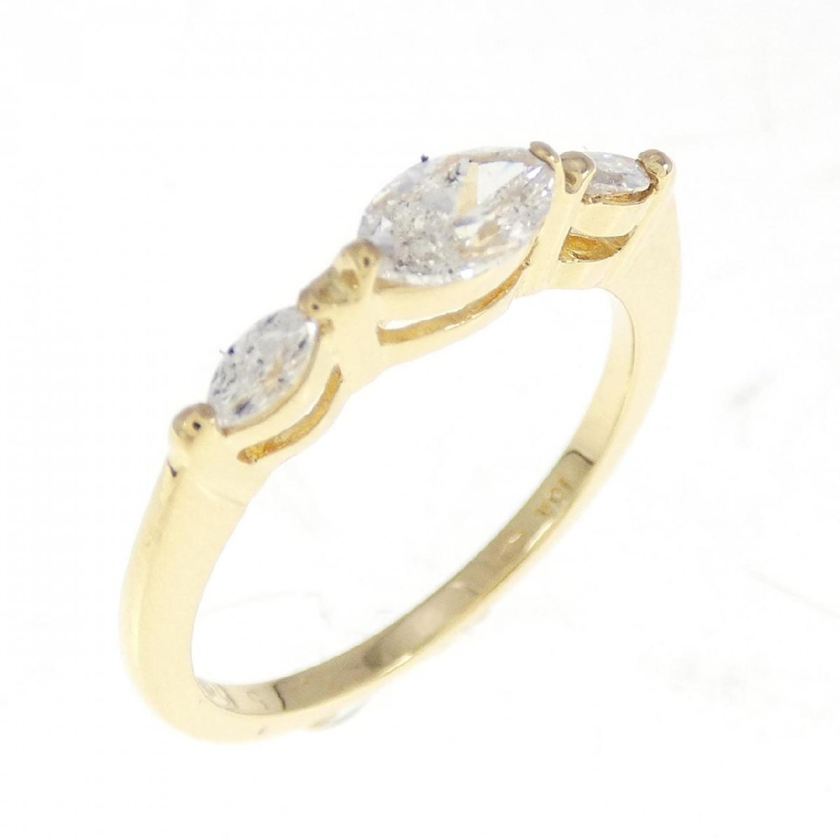 Yahoo!オークション - 18KYG ダイヤモンド リング 0.45CT