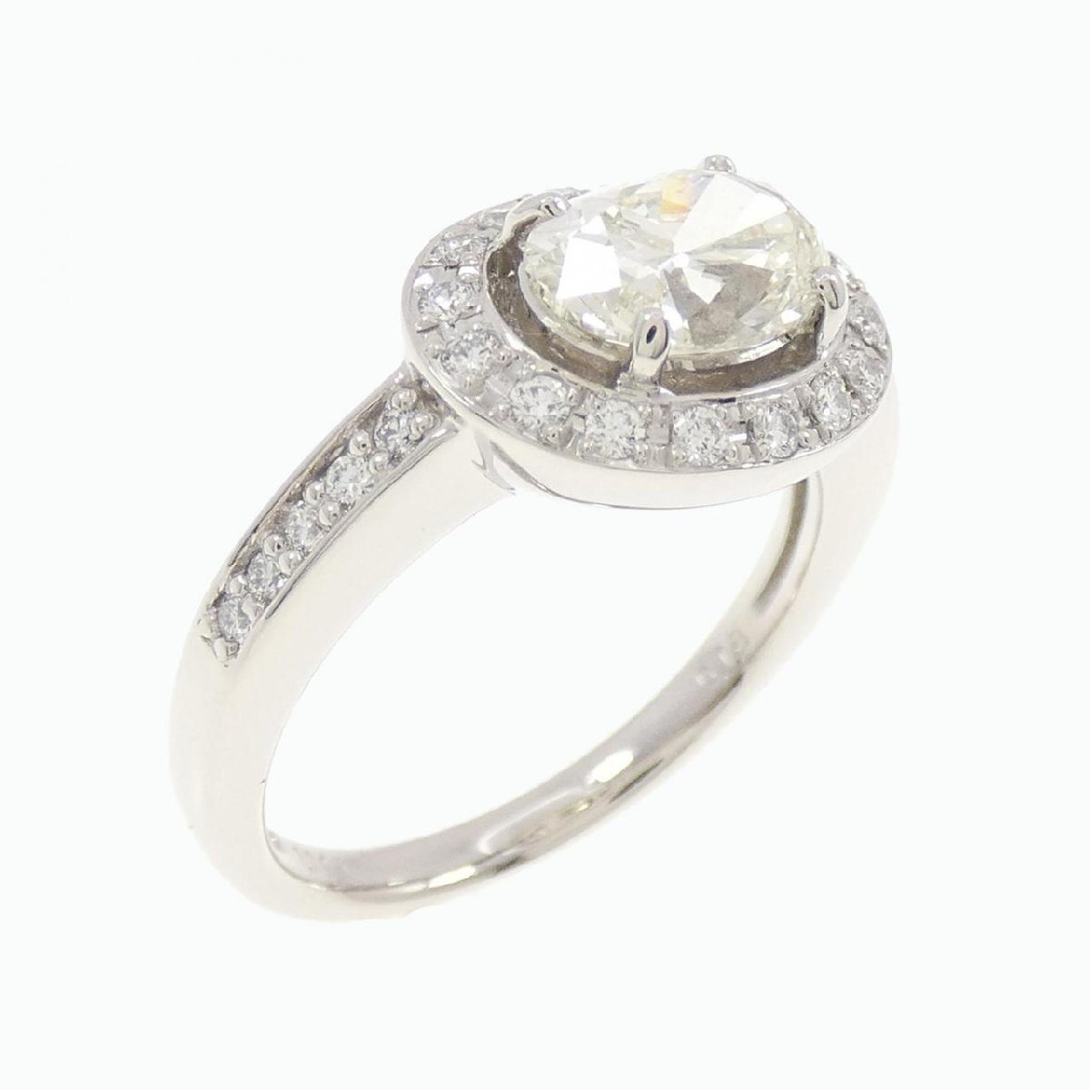 Yahoo!オークション - 【リメイク】PT ダイヤモンド リング 1.194CT M ...