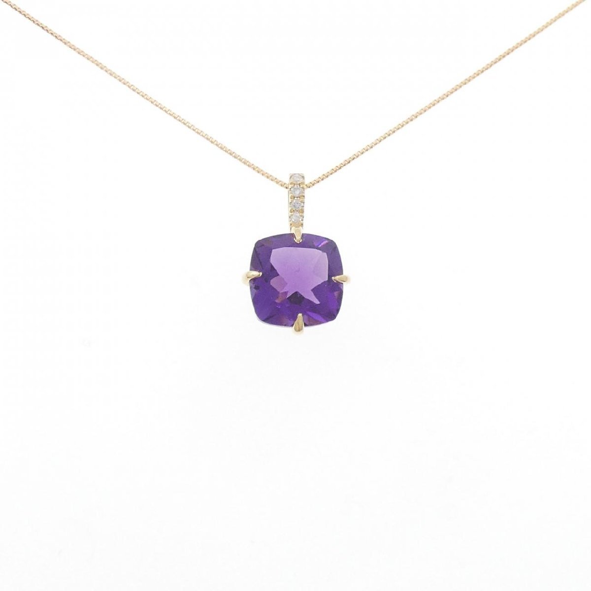 Yahoo!オークション - K18YG アメジスト ネックレス 3.70CT