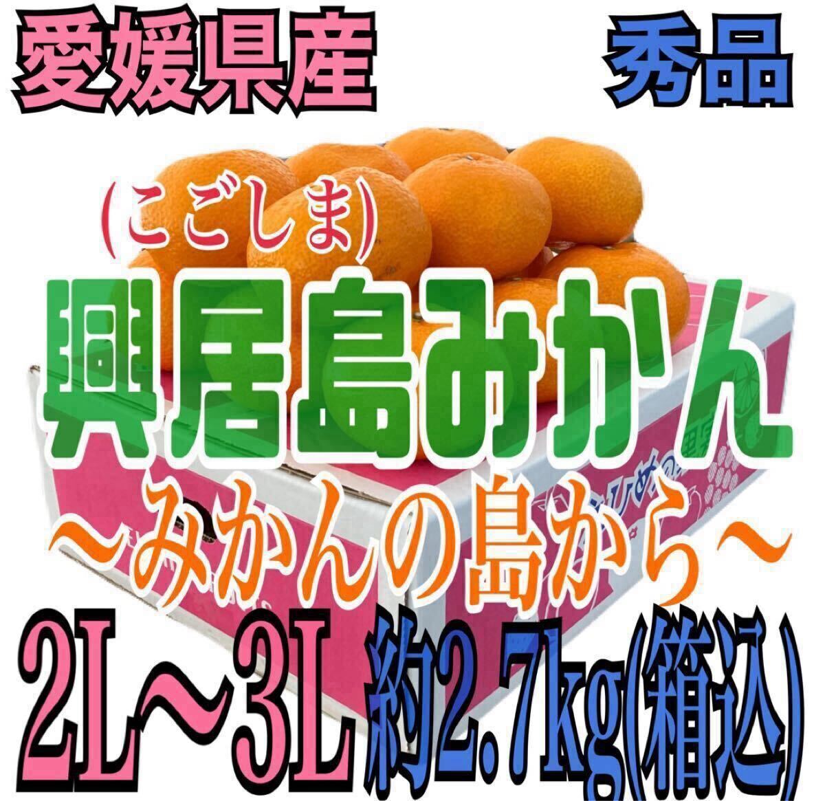 Yahoo!オークション - ②愛媛県産 大玉 興居島みかん 秀品 2L〜3L 約2....