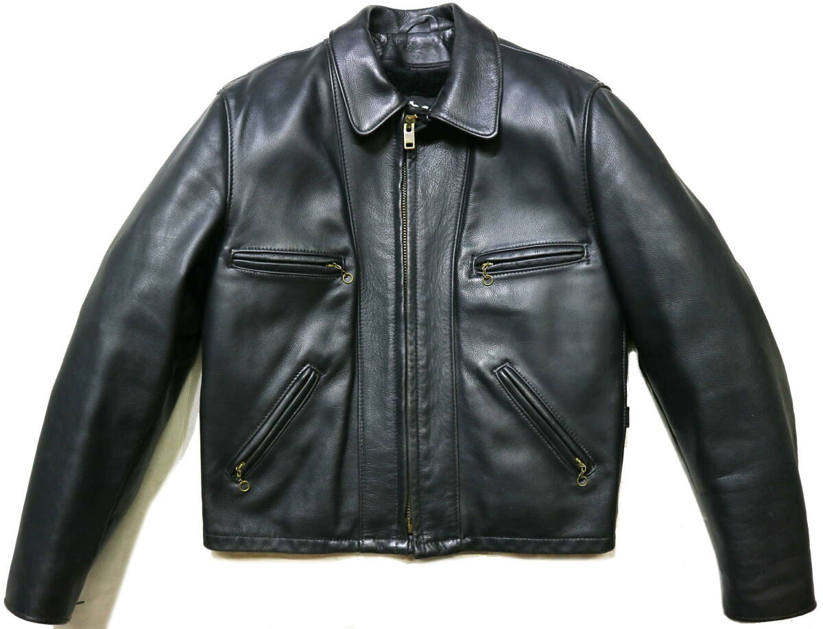程度良好 USA製 Schott ショット 680 牛革 レザーライダースジャケット 42 Lサイズ相当：身長176-178センチ位 W84ま(ライダースジャケット)｜売買されたオークション ...