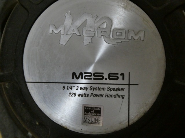 Yahoo!オークション - MACROM M2S-61 セパレート2WAY 16cmスピーカー ...