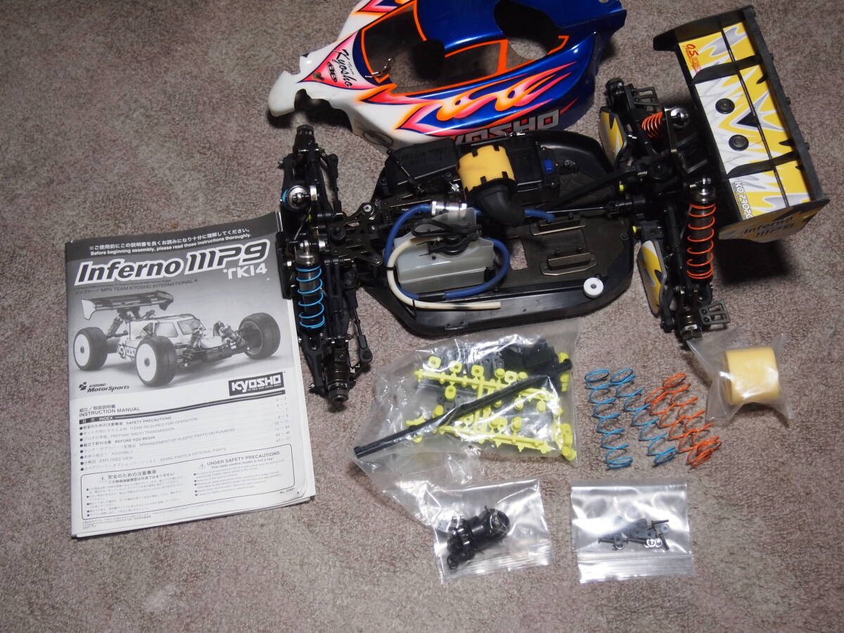 Yahoo!オークション - 京商 インファーノmp9 TKI4 1/8GPレーシングバギ...