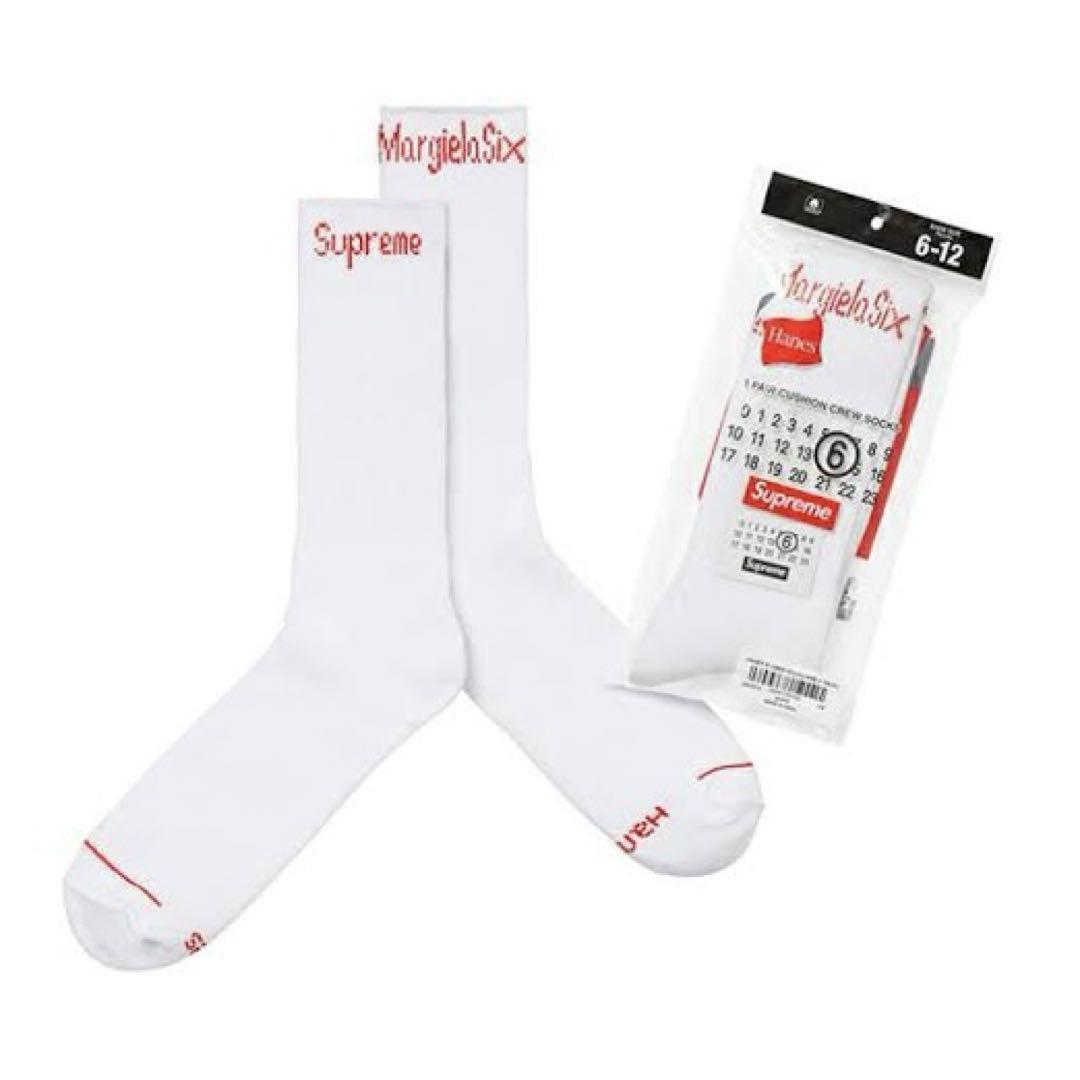 Supreme MM6 Maison Margiela Hanes Socks White シュプリーム Supreme MM6 Maison Margiela Hanes Socks White シュプリーム
