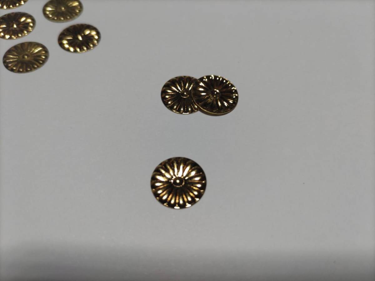 Yahoo!オークション - 特別価格 4分 【菊紋金具】直径12mm x10枚（...