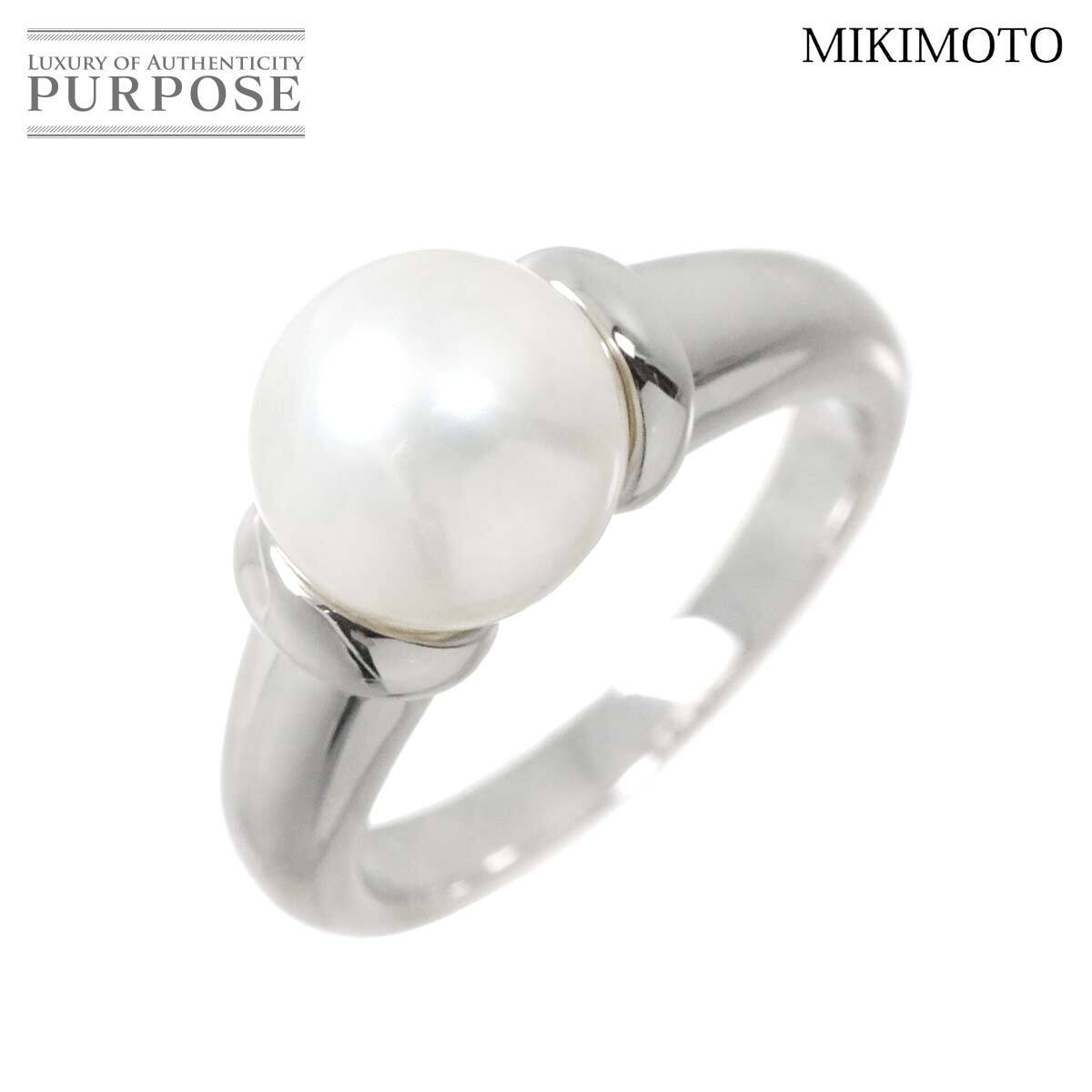 Yahoo!オークション - ミキモト MIKIMOTO 7.5号 リング アコヤ真珠 8.5...