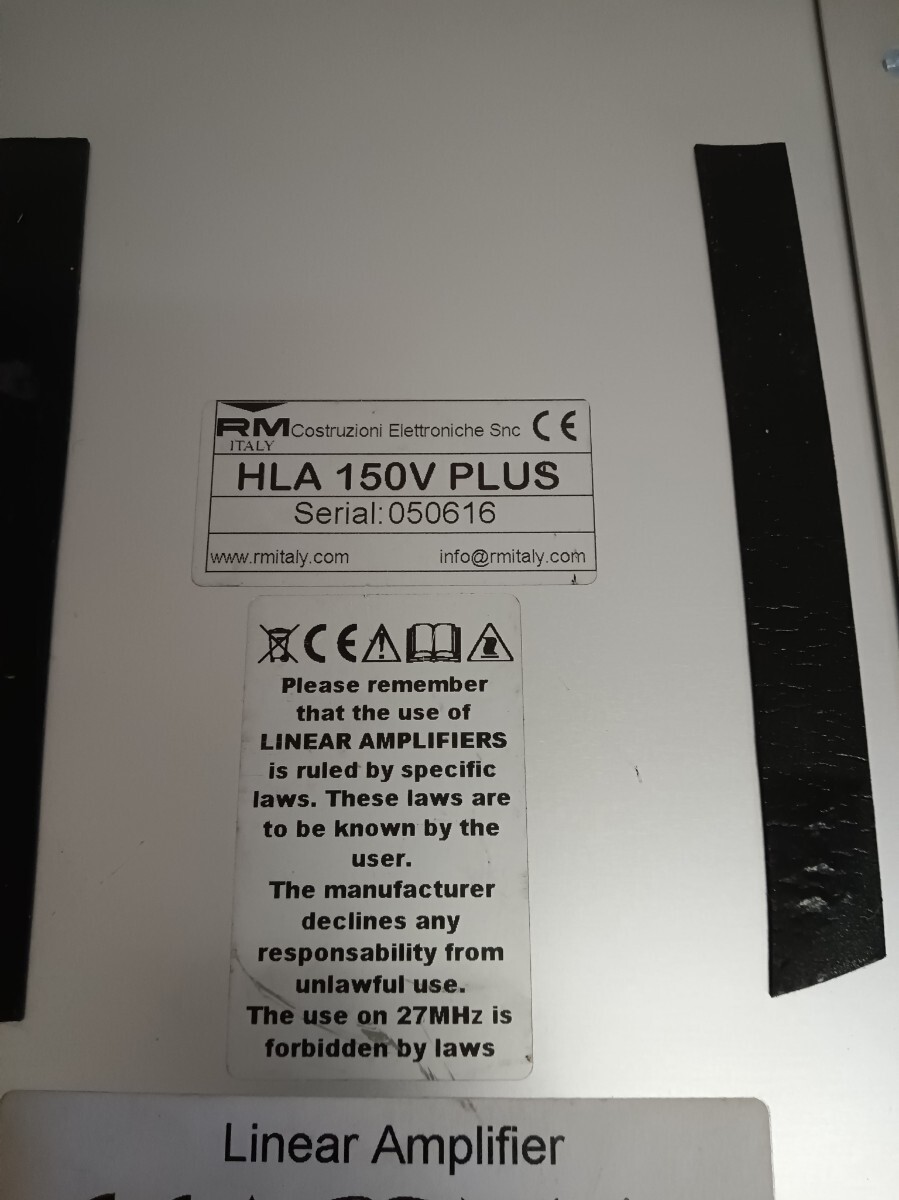 Yahoo!オークション - 必見 希少 イタリア製 RM Italy HLA 150V Plus ...