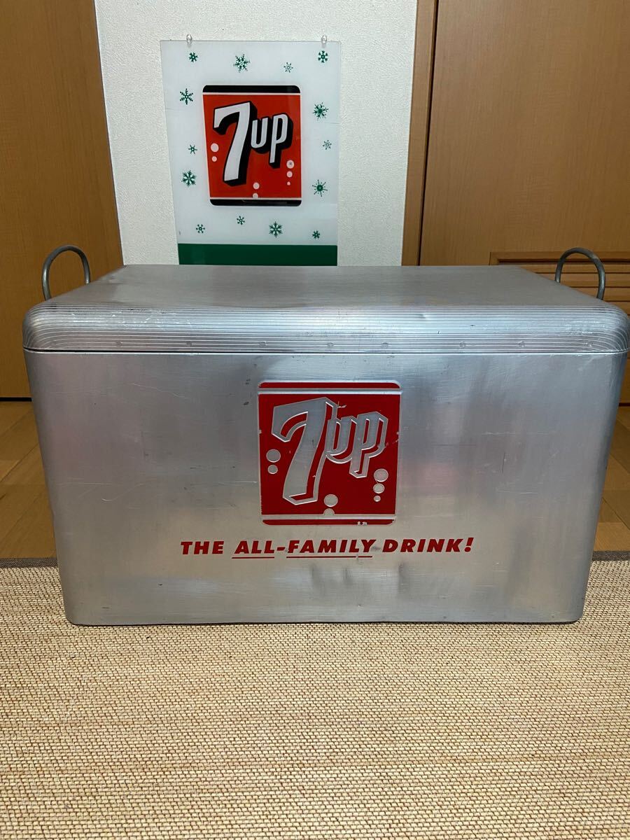 Yahoo!オークション - 7UPビンテージクーラーボックス50's60'sロカビリ...