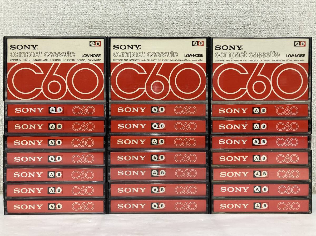 Yahoo!オークション - サ224 SONY カセットテープ C60 24本セット