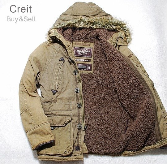 Yahoo!オークション - P202 人気モデル AFアバクロ Mサイズ裏ボアフー...