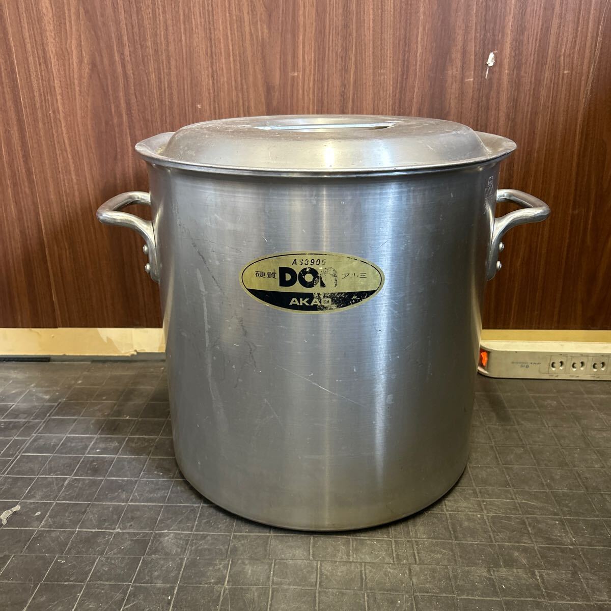 Yahoo!オークション - Y0590 業務用 両手鍋 36cm アルミ製 寸胴鍋 深型...